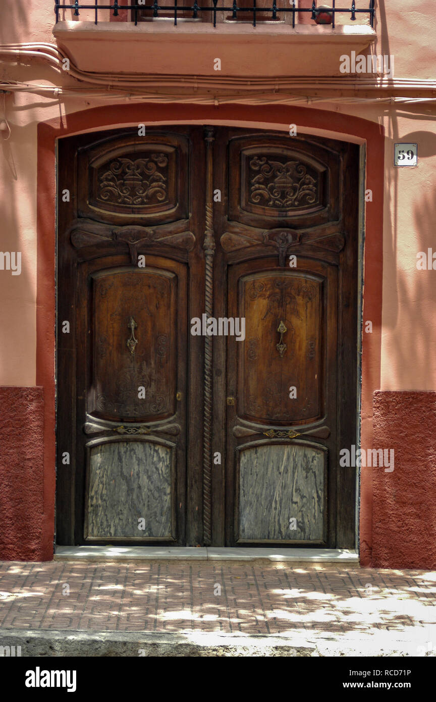 Rustic Wooden Door Stock Photo - Alamy