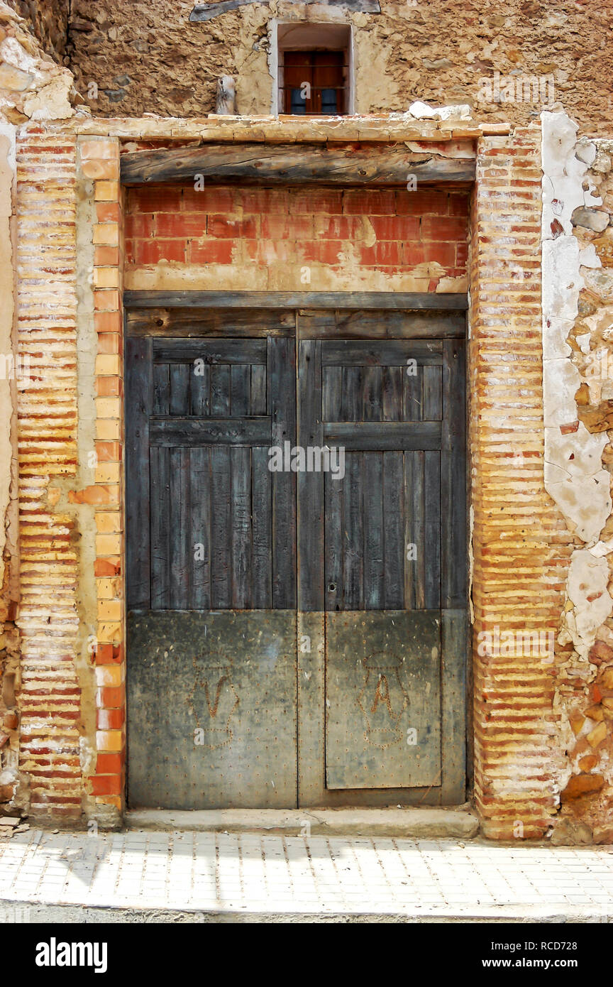 Rustic Wooden Door Stock Photo - Alamy