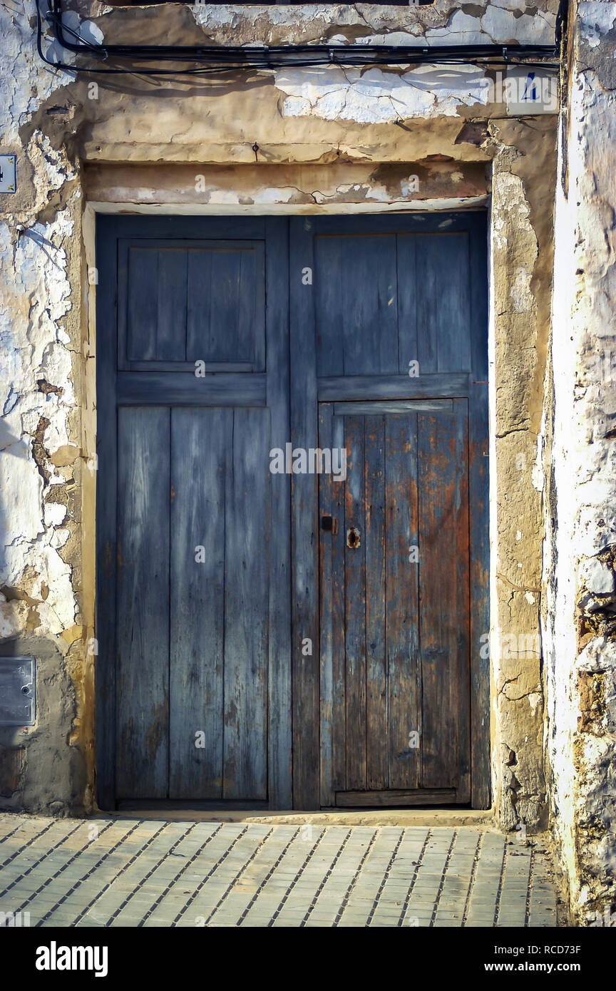Rustic Wooden Door Stock Photo - Alamy