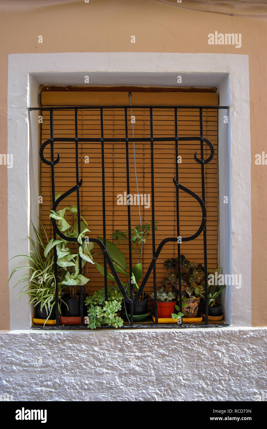 Security Bars protecting a house Window Stock Photo - Alamy