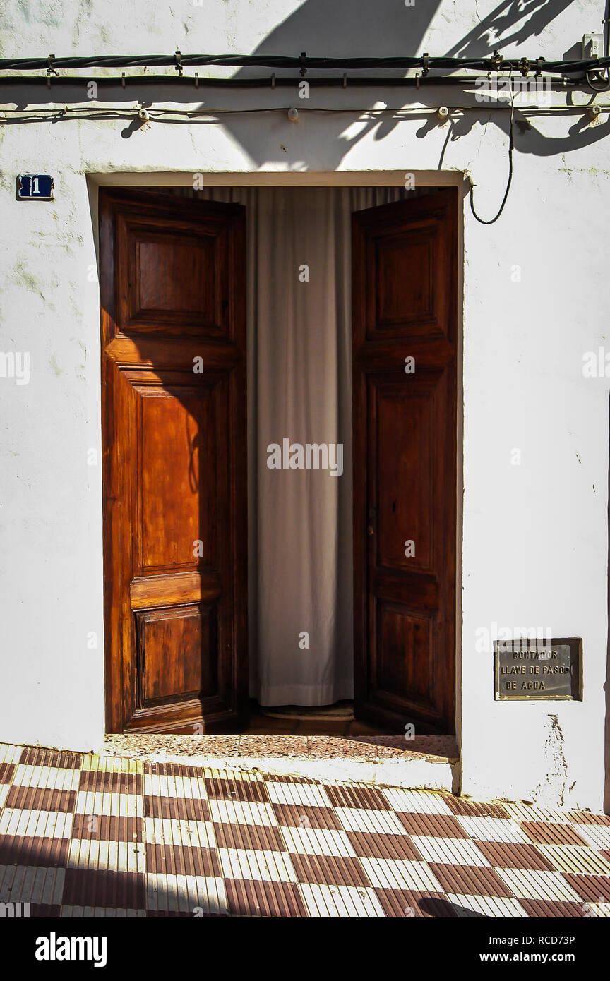 Rustic Wooden Door Stock Photo - Alamy