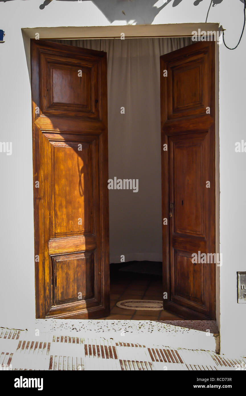 Rustic Wooden Door Stock Photo - Alamy