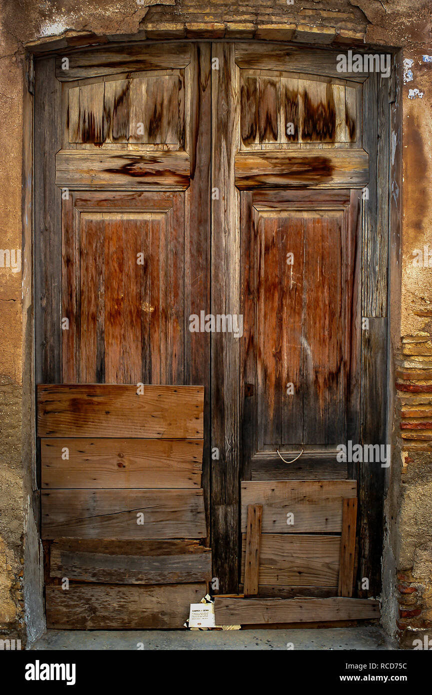 Rustic Wooden Door Stock Photo - Alamy