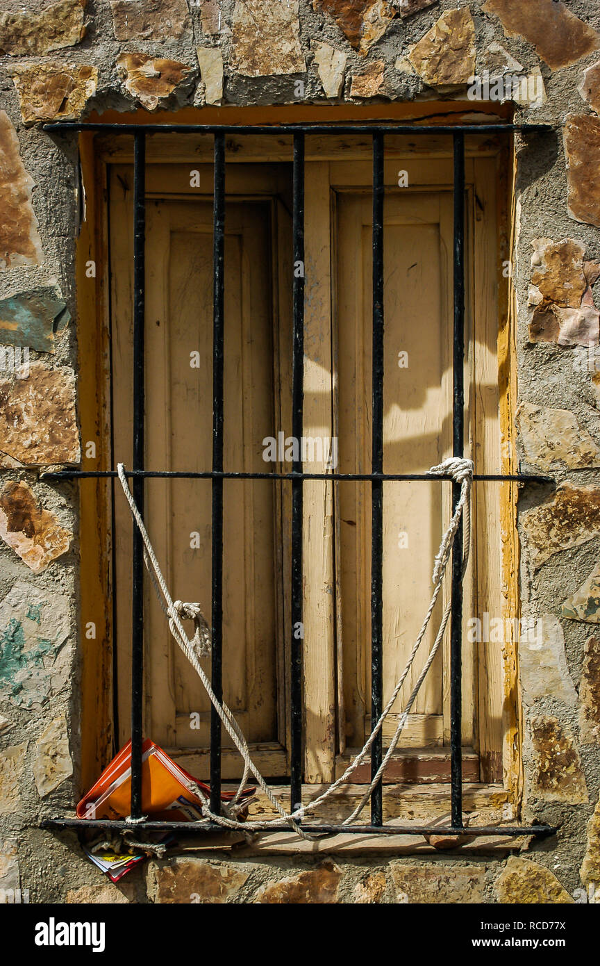 Security Bars protecting a house Window Stock Photo - Alamy