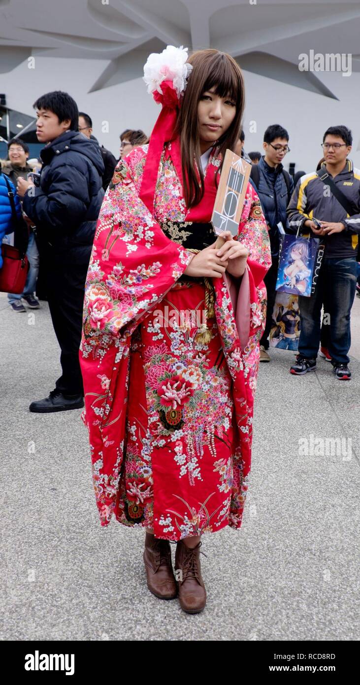 Aircraft Carrier Akagi Fleet Girl Cosplayer in FF25 20150131 Stock Photo - Alamy