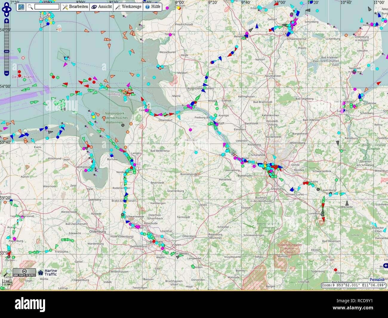 AIS ship tracking Stock Photo - Alamy