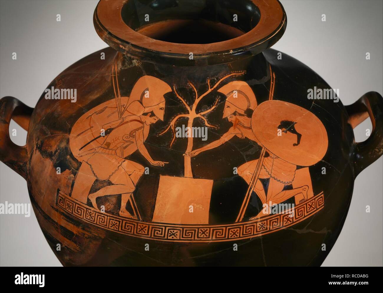 Ajax and Achilles gaming, ca. 490 BCE Attributed to the Berlin Painter ...