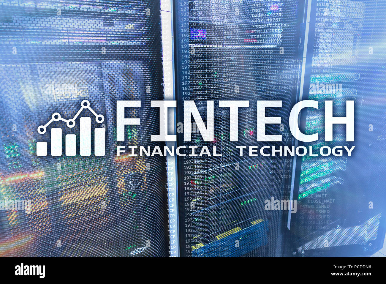 Fintech - Financial technology. Business solution and software ...