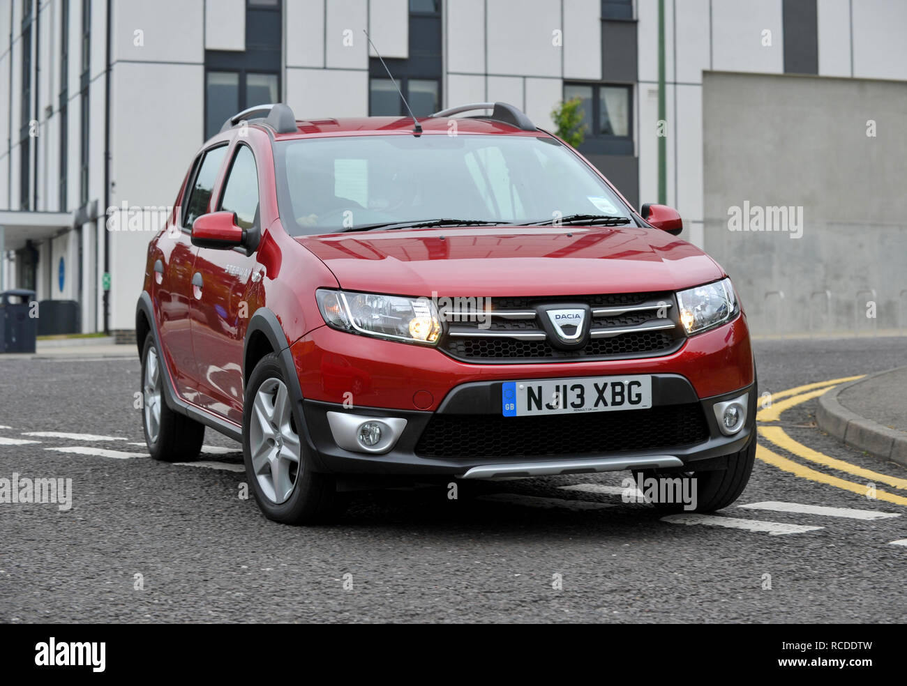 2013 Dacia Sandero Stepway compact soft roader SUV car Stock Photo - Alamy