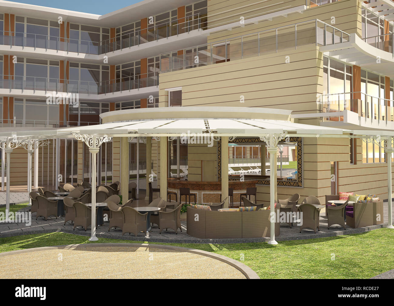 3d render building hi-res stock photography and images - Alamy
