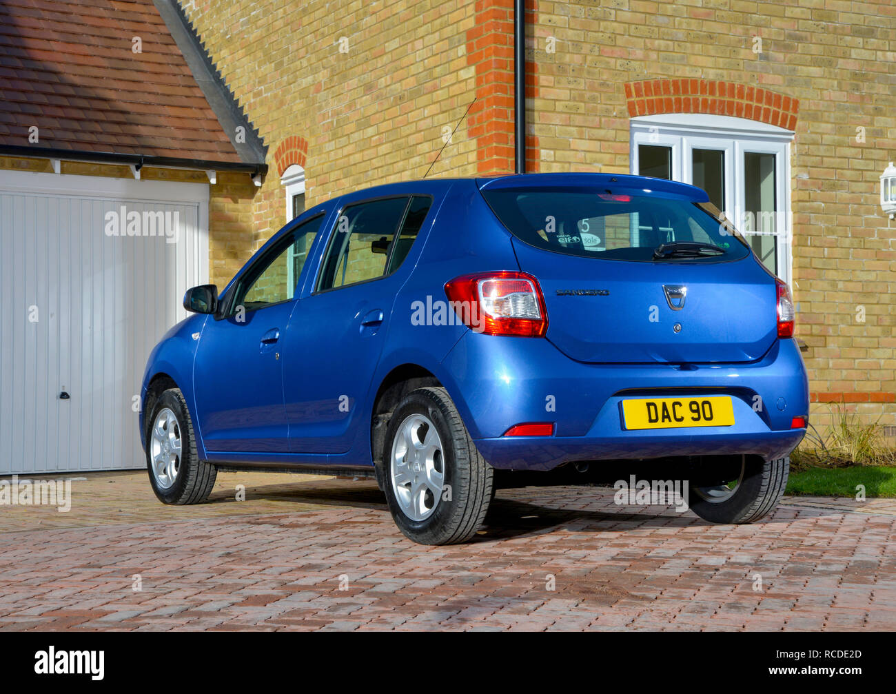 Blue dacia sandero hi-res stock photography and images - Alamy