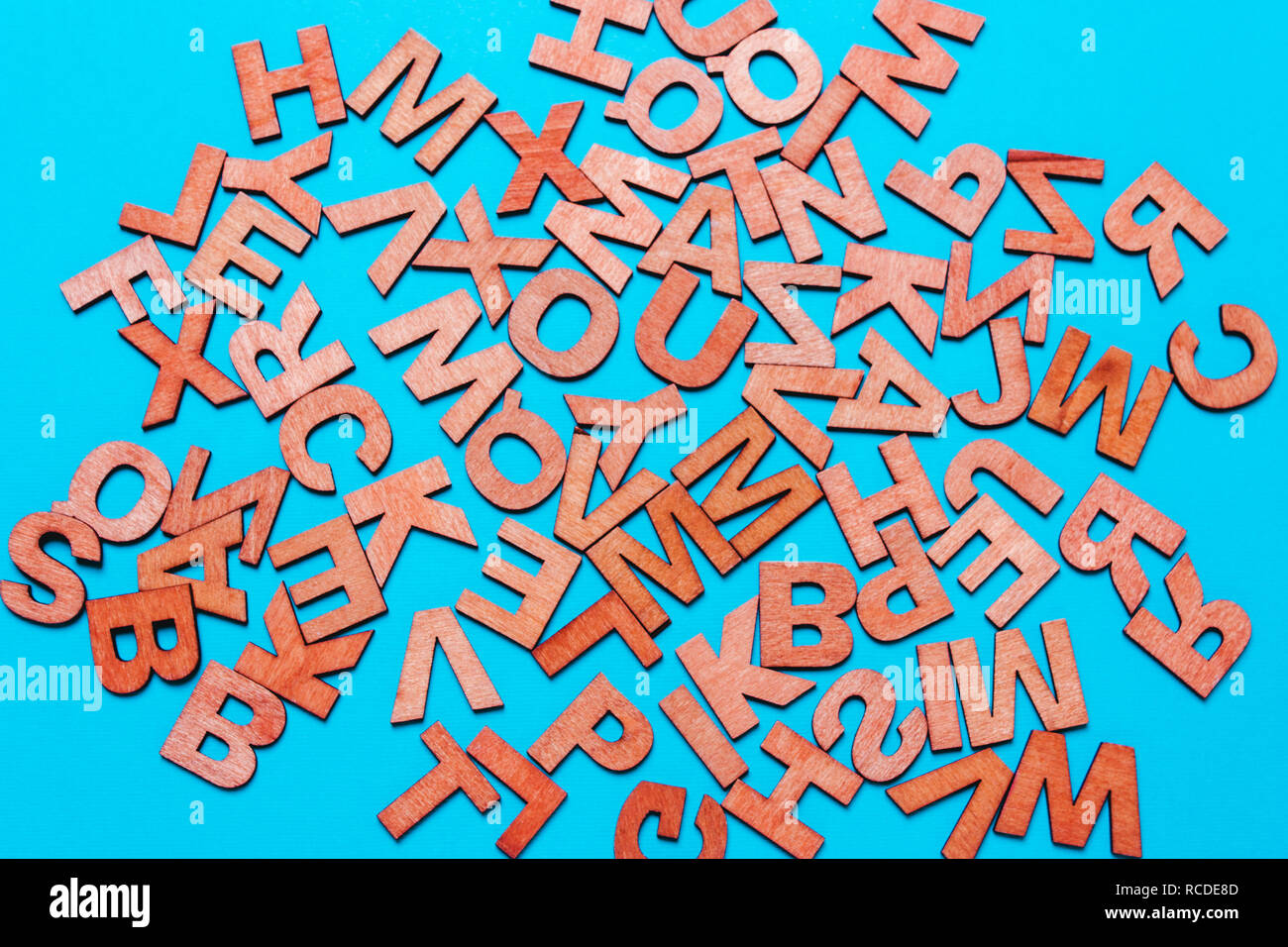 Background from wooden letters. Concept of education, ideas, logical ...