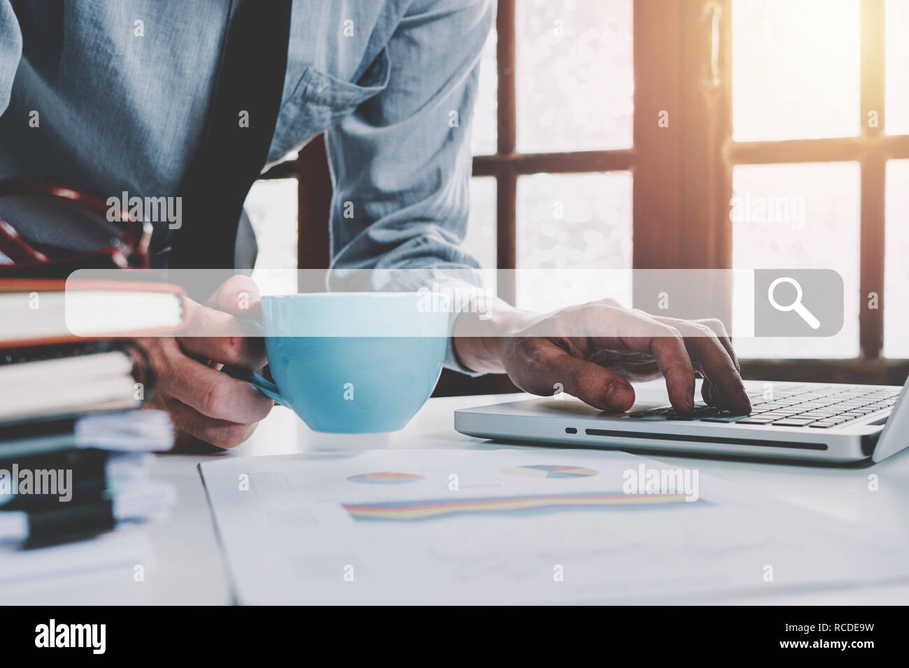 Searching browsing internet data information networking concept ...