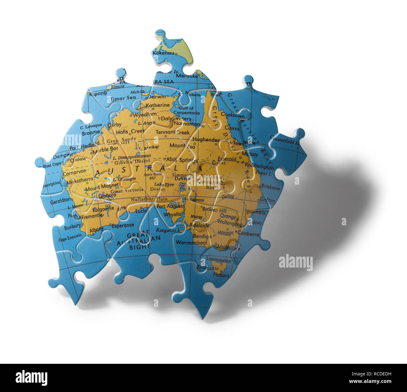 Map australia puzzle Cut Out Stock Images & Pictures - Alamy