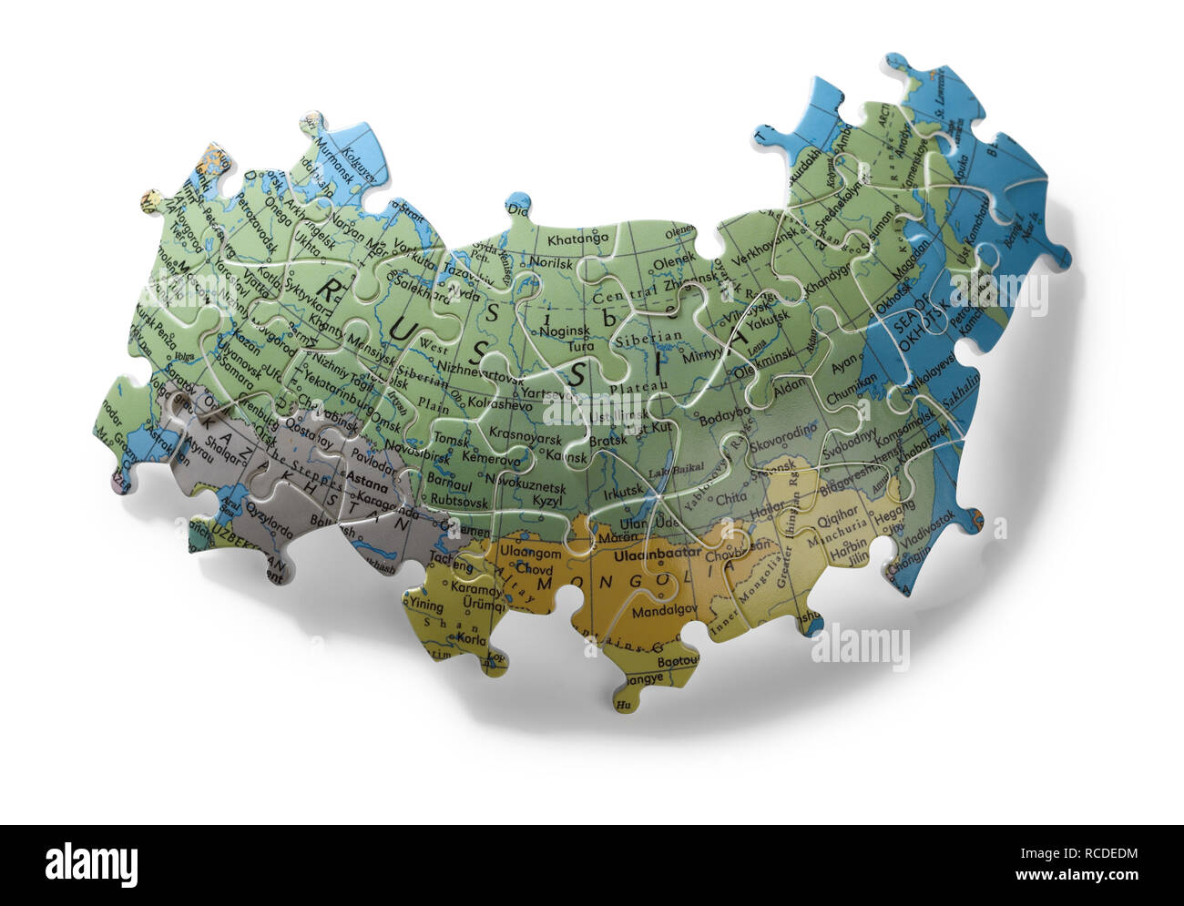 Jigsaw map Cut Out Stock Images & Pictures - Alamy