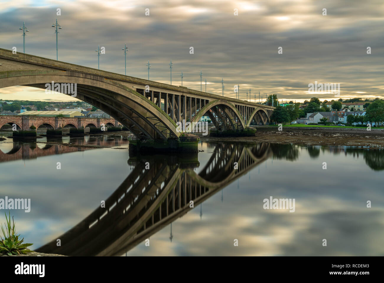 Berwick upon tweed bridge street northumberland england hi-res stock ...