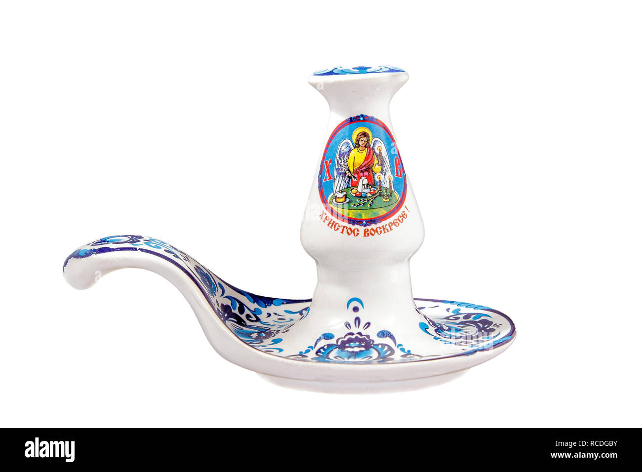 ceramic souvenir toy in the form of candlestick with beautiful color ...