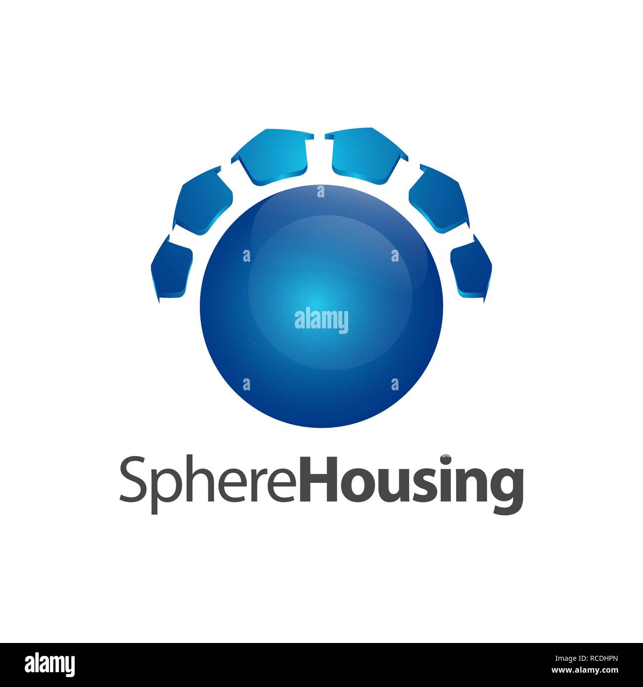 Sphere housing logo concept design. Symbol graphic template element vector Stock Vector Image ...