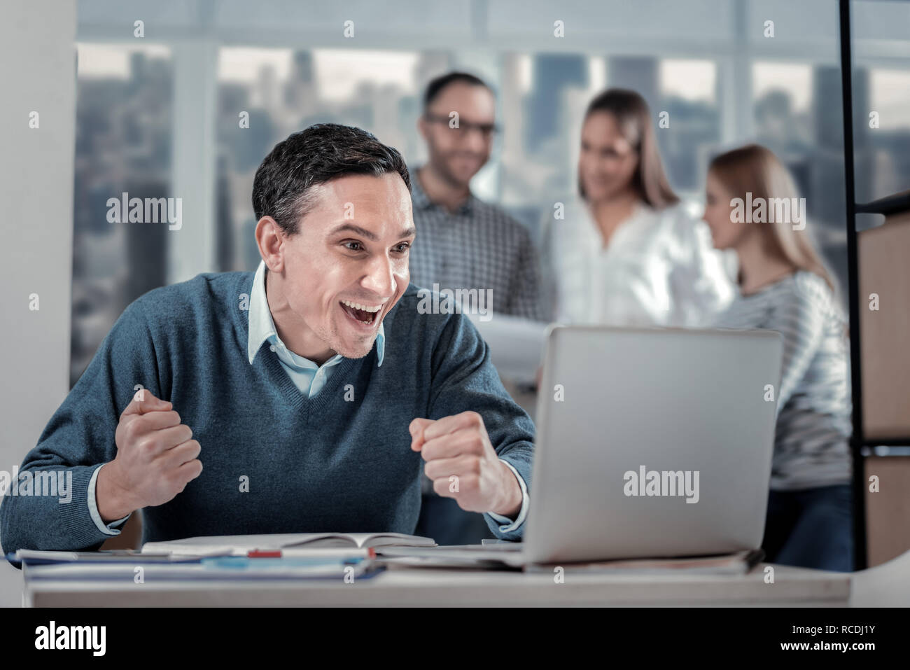 Exuberant man hi-res stock photography and images - Alamy
