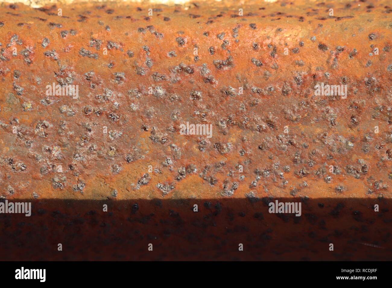 Close up of metal and rusted metal structures and surfaces in high ...