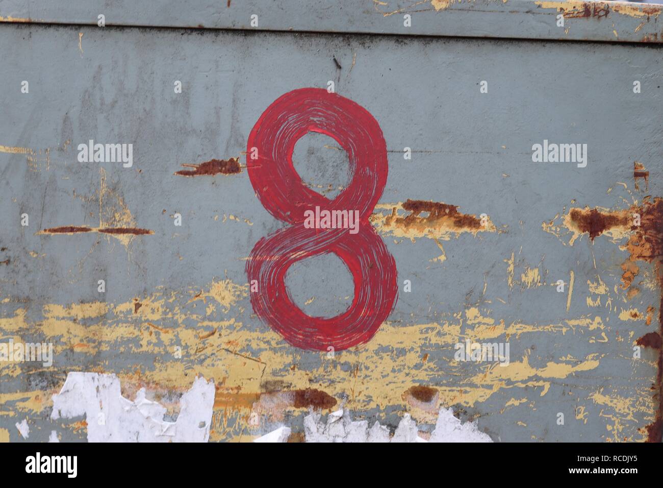 Close up of metal and rusted metal structures and surfaces in high ...
