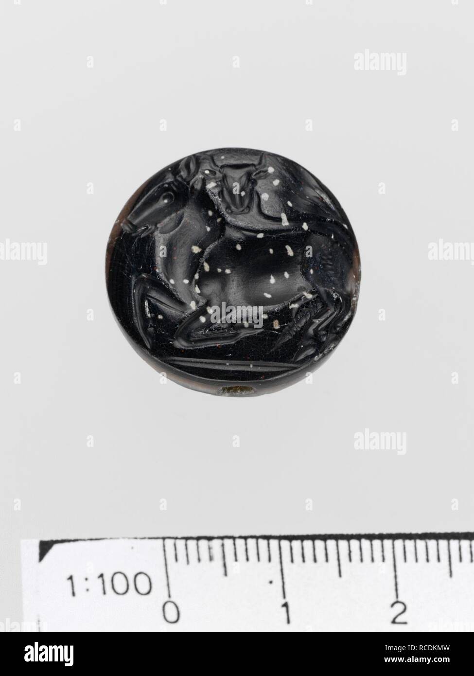 Agate lentoid seal Stock Photo - Alamy
