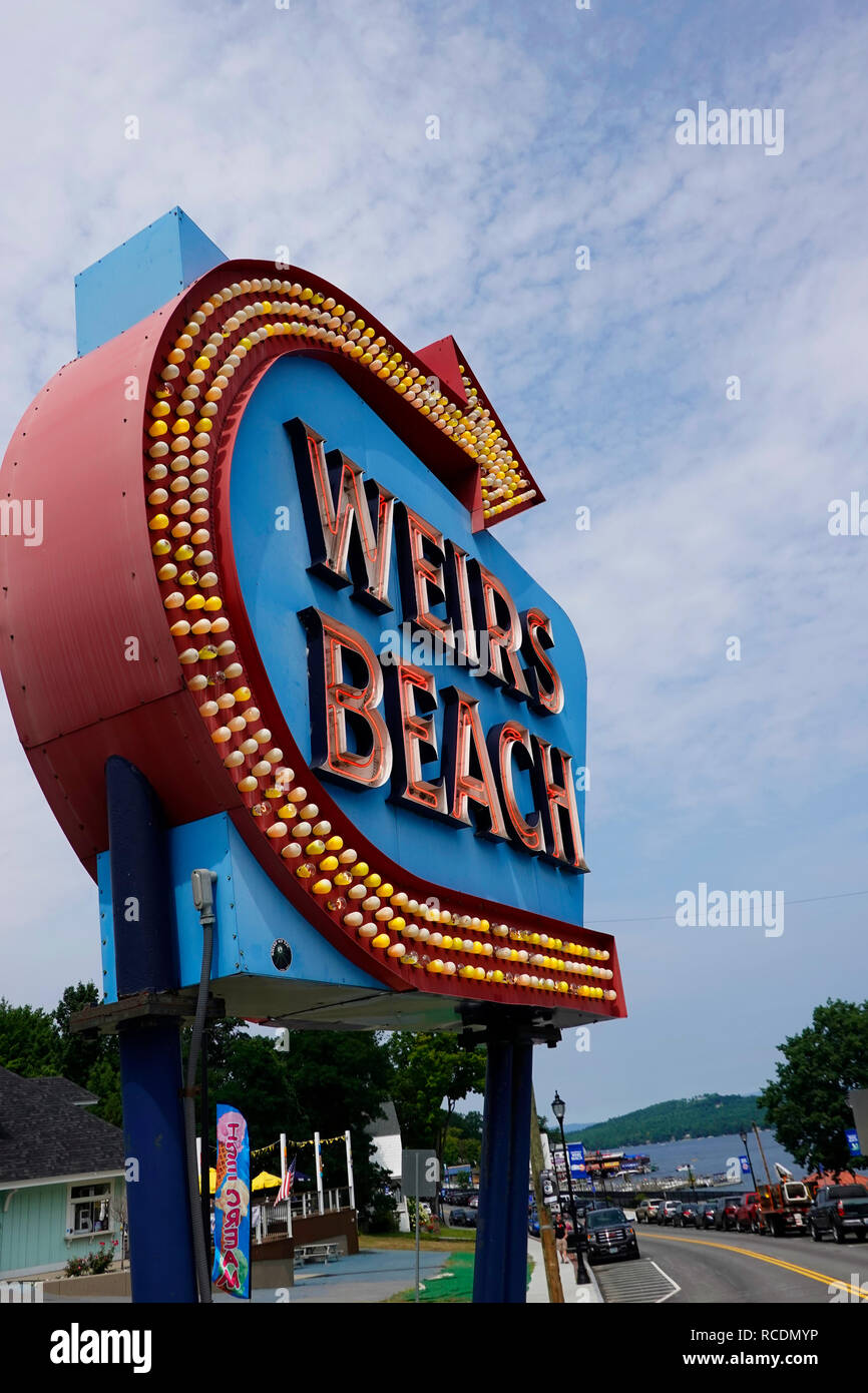 Weirs Beach Lake Winnipesaukee New Hampshire Stock Photo - Alamy