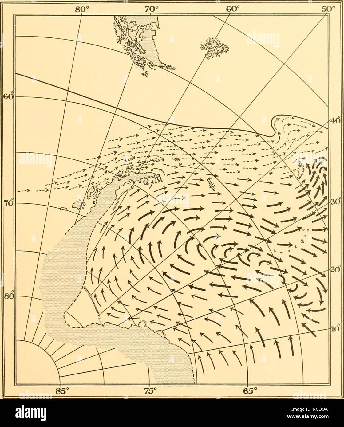 Sea chart showing currents hi-res stock photography and images - Alamy