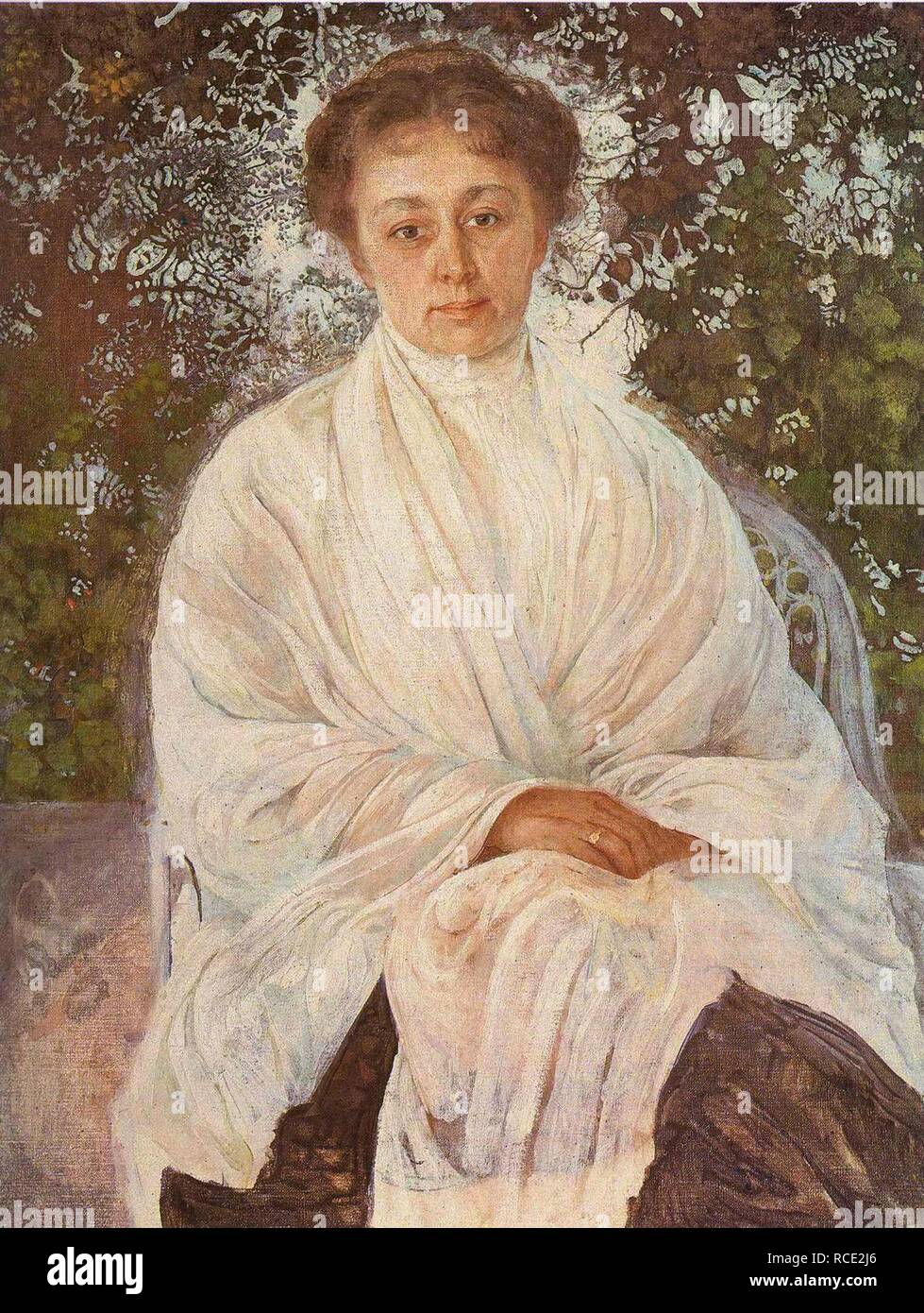 Portrait of the actress Maria Fyodorovna Andreyeva (1868-1953). Museum ...