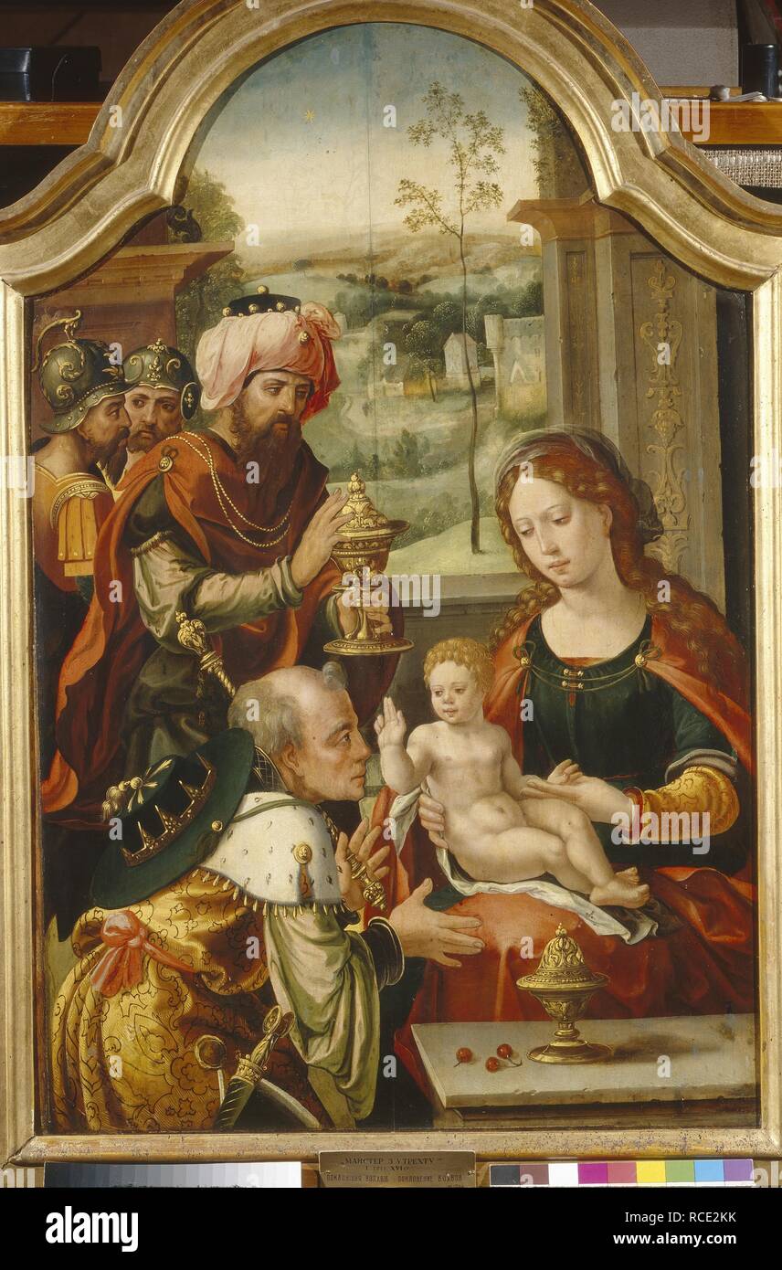 The Adoration of the Magi. Museum: State Art Gallery, Lviv. Author: COECKE VAN AELST, PIETER ...