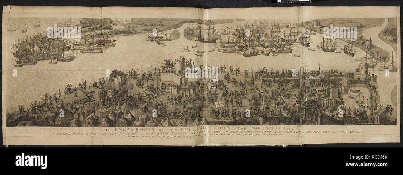 The encampment of the english forces hi-res stock photography and ...