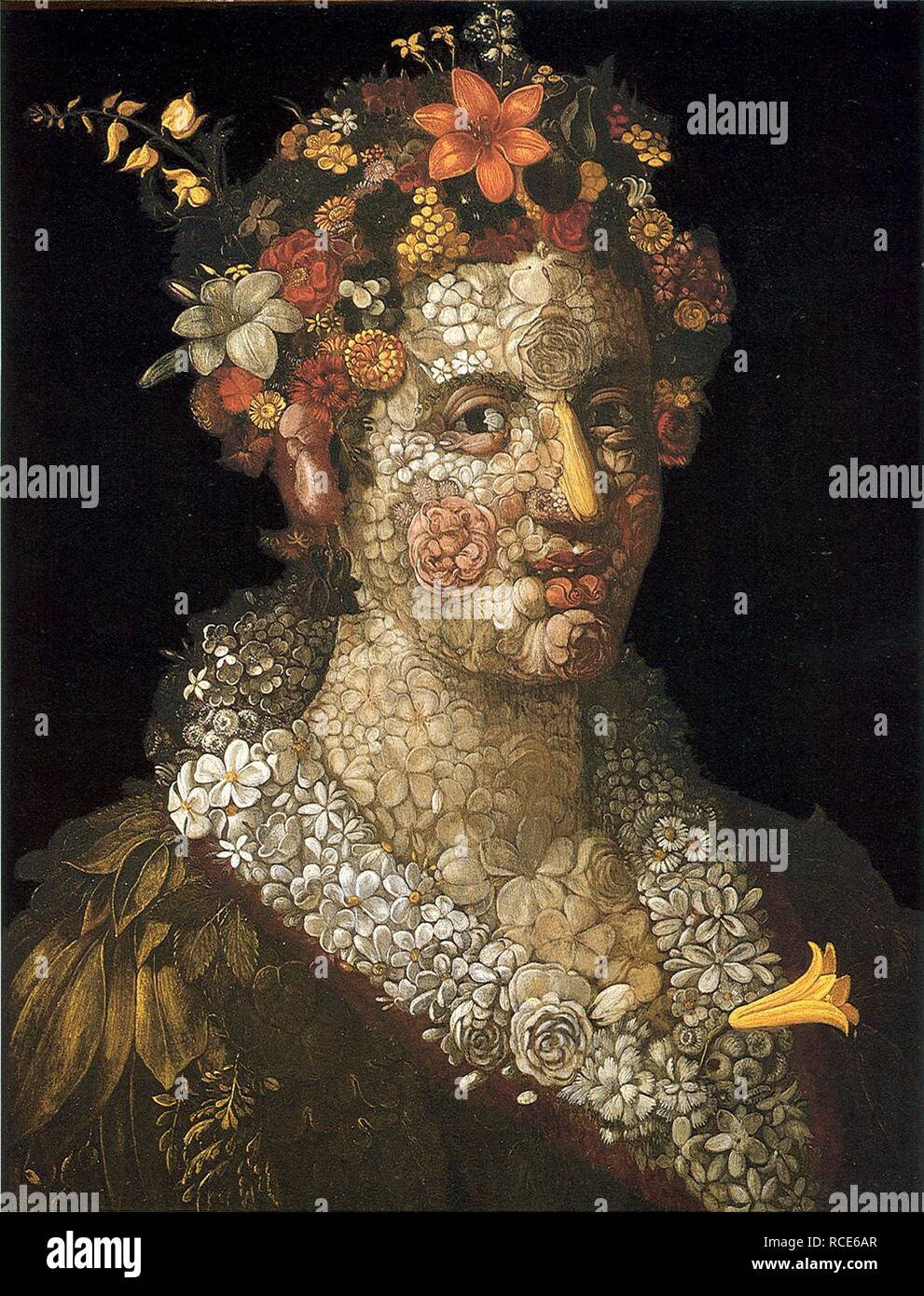 Flora. Museum: PRIVATE COLLECTION. Author: ARCIMBOLDO, GIUSEPPE Stock ...