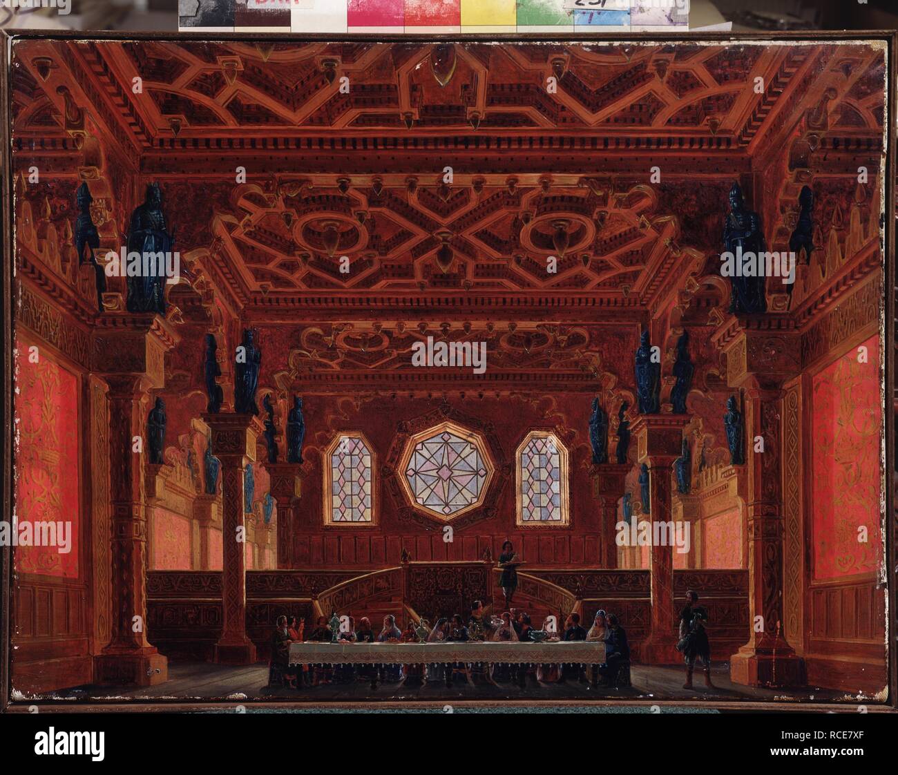 Stage design for the opera Ruslan and Lyudmila by M. Glinka. Museum: A ...