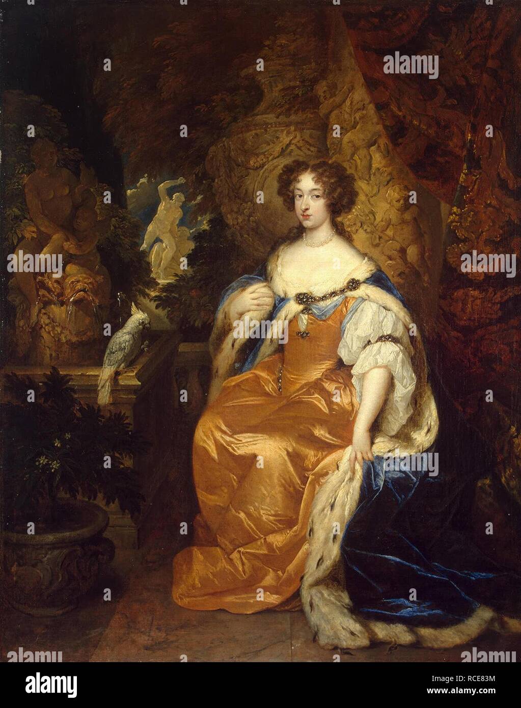 Portrait of Queen Mary II of England (1662-1694). Museum: State ...