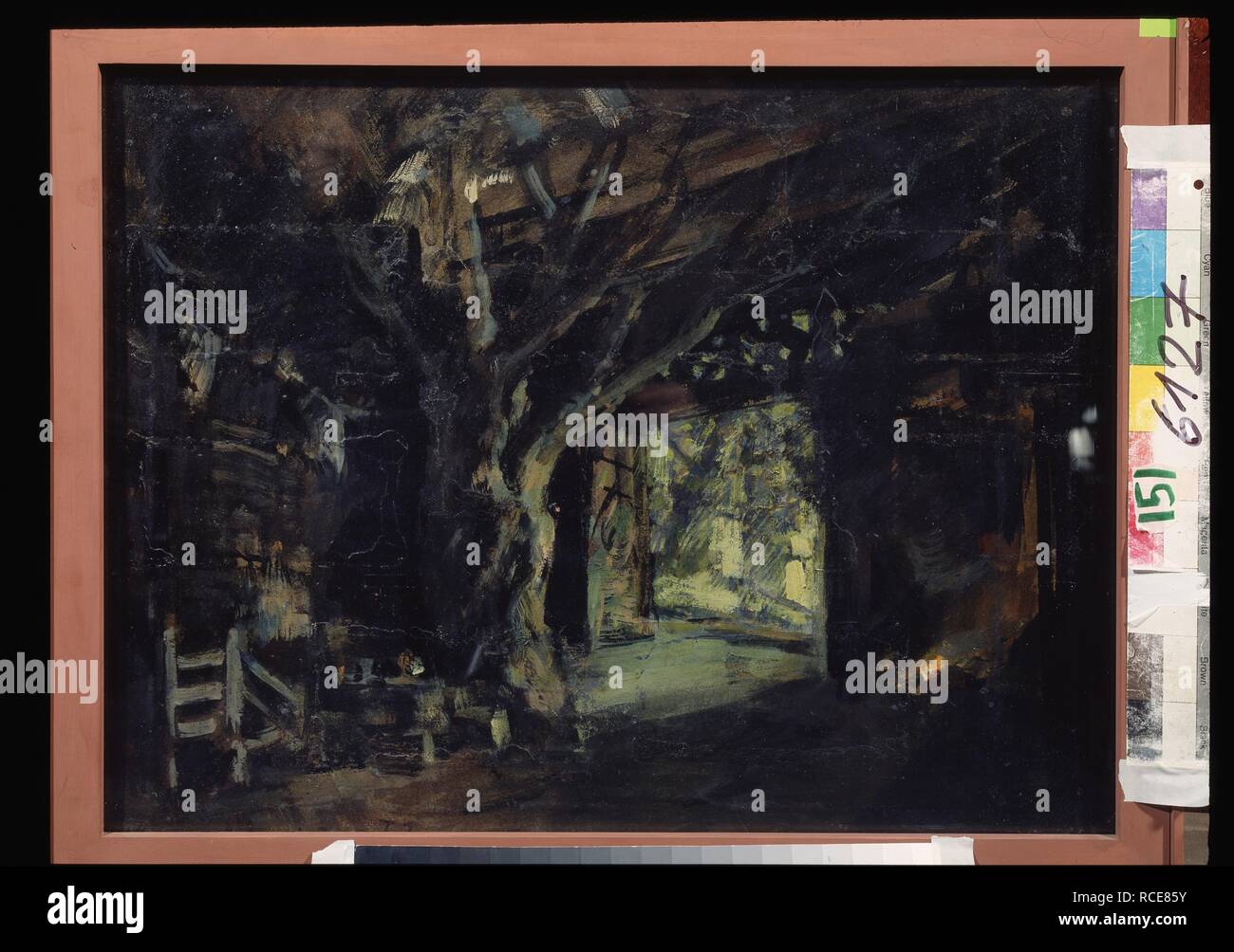 Stage design for the opera The Valkyrie by R. Wagner. Museum: State ...