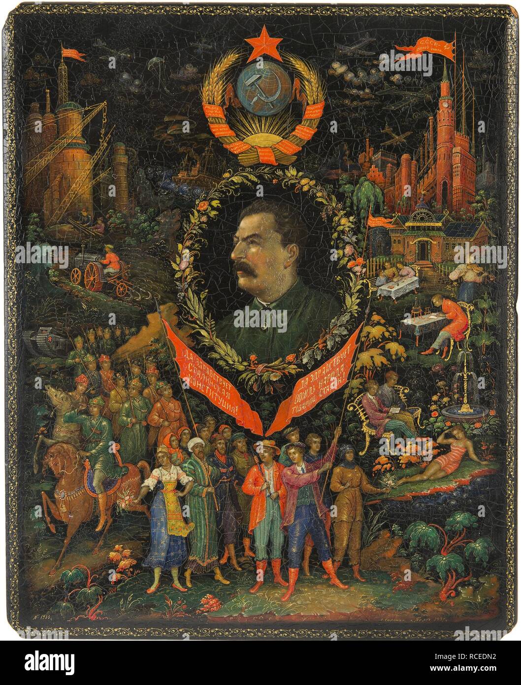 Painting of soviet leader joseph stalin hi-res stock photography and ...