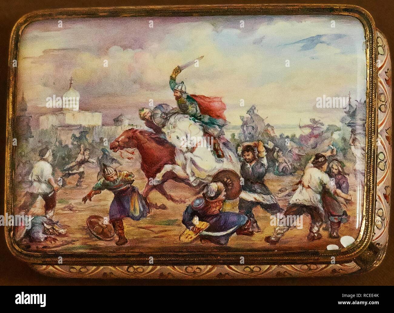 The Battle between the Rostovians and Tataro-Mongols. Museum: State ...