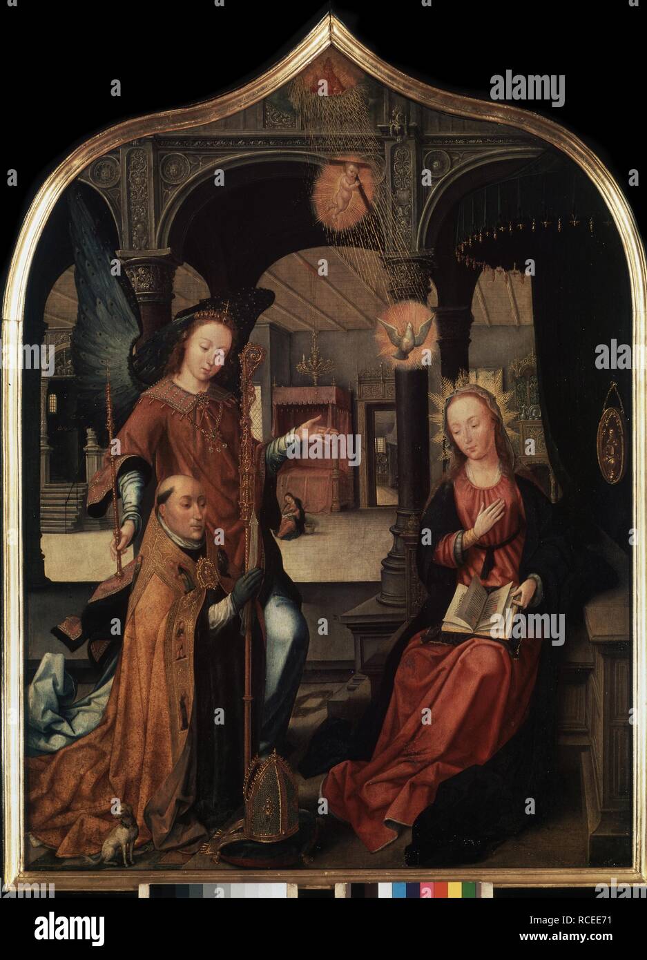 The Annunciation (Triptych, Central panel). Museum: State Hermitage, St. Petersburg. Author ...
