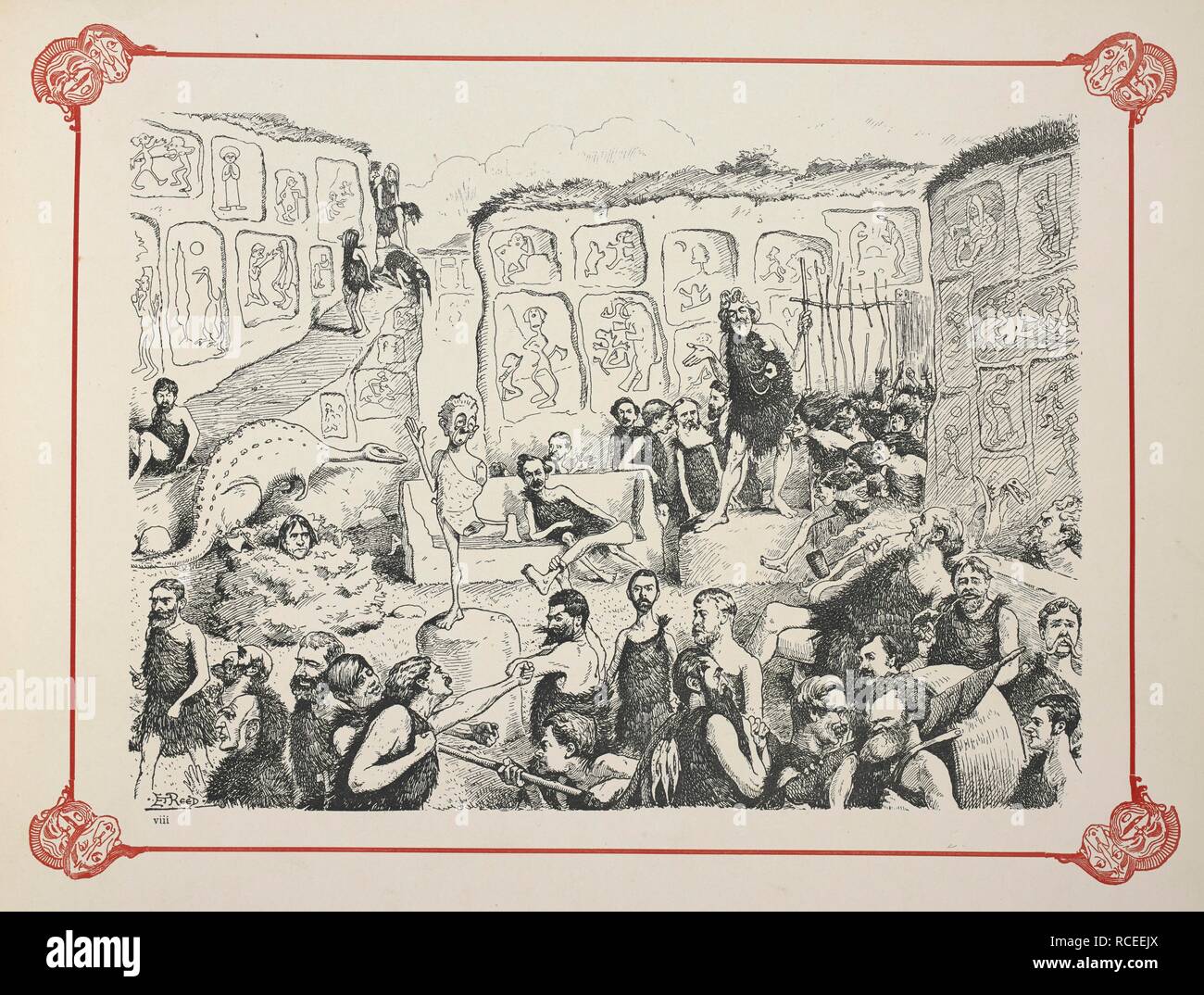 The year's art!. Prehistoric Peeps. From â€œPunch.â€ Drawn by E. T ...