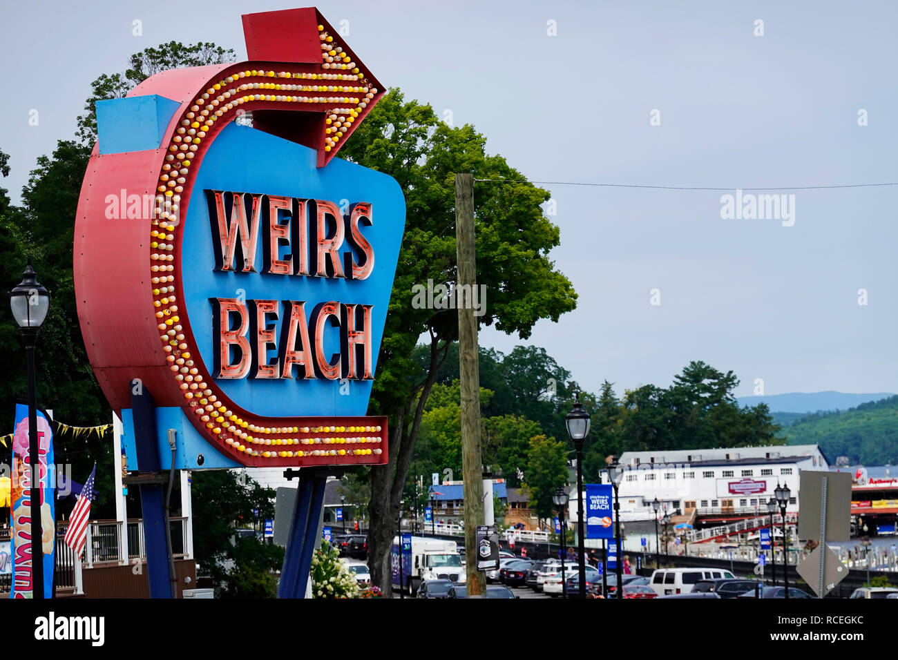 Weirs Beach Lake Winnipesaukee New Hampshire Stock Photo - Alamy