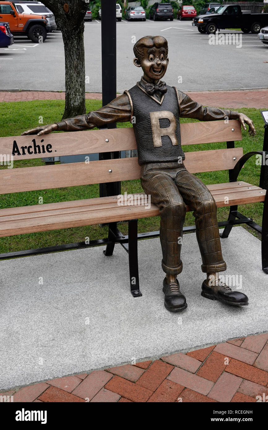 Archie cartoon character sculpture in Meredith New Hampshire Stock ...
