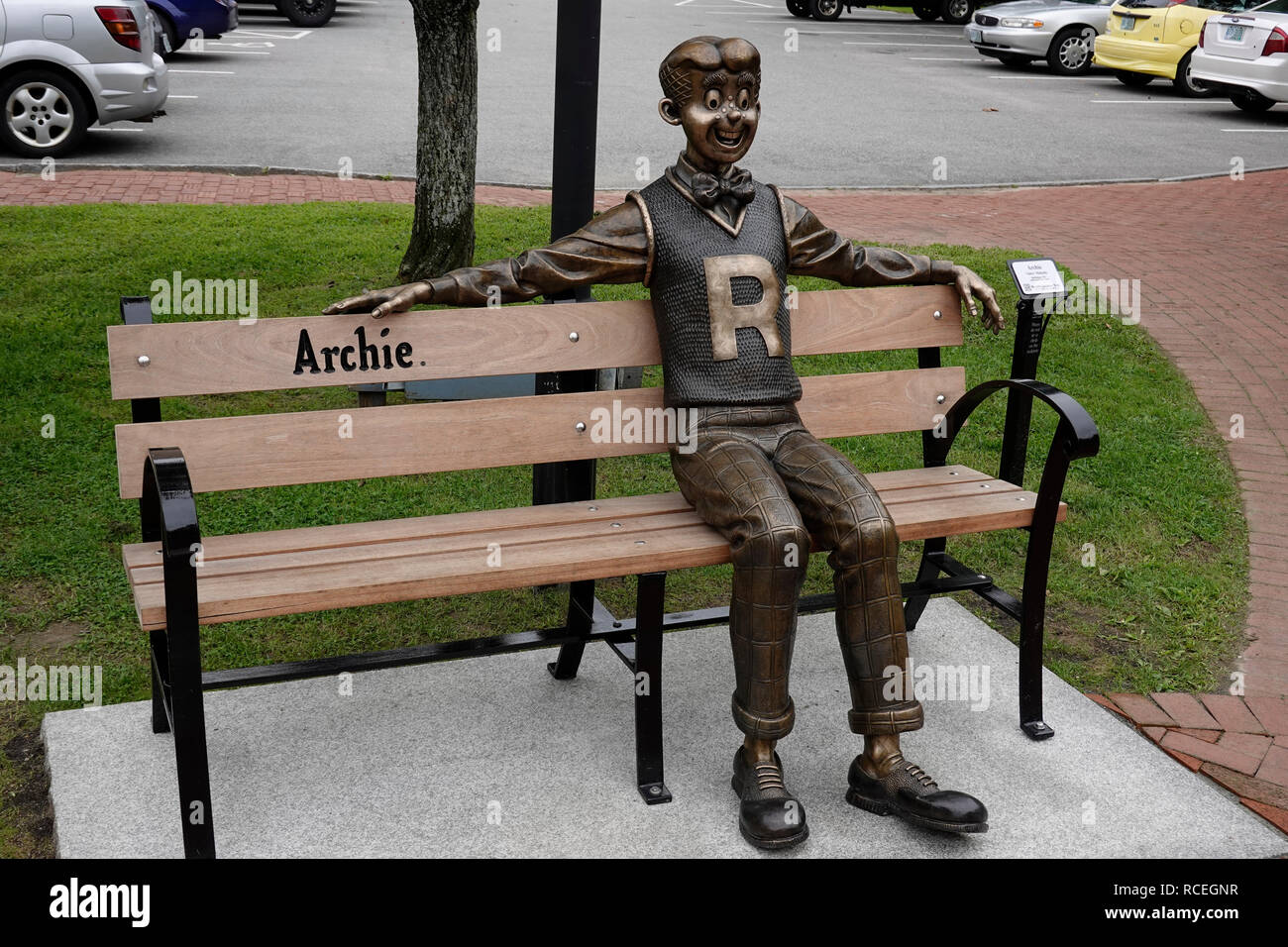 Archie cartoon character sculpture in Meredith New Hampshire Stock ...