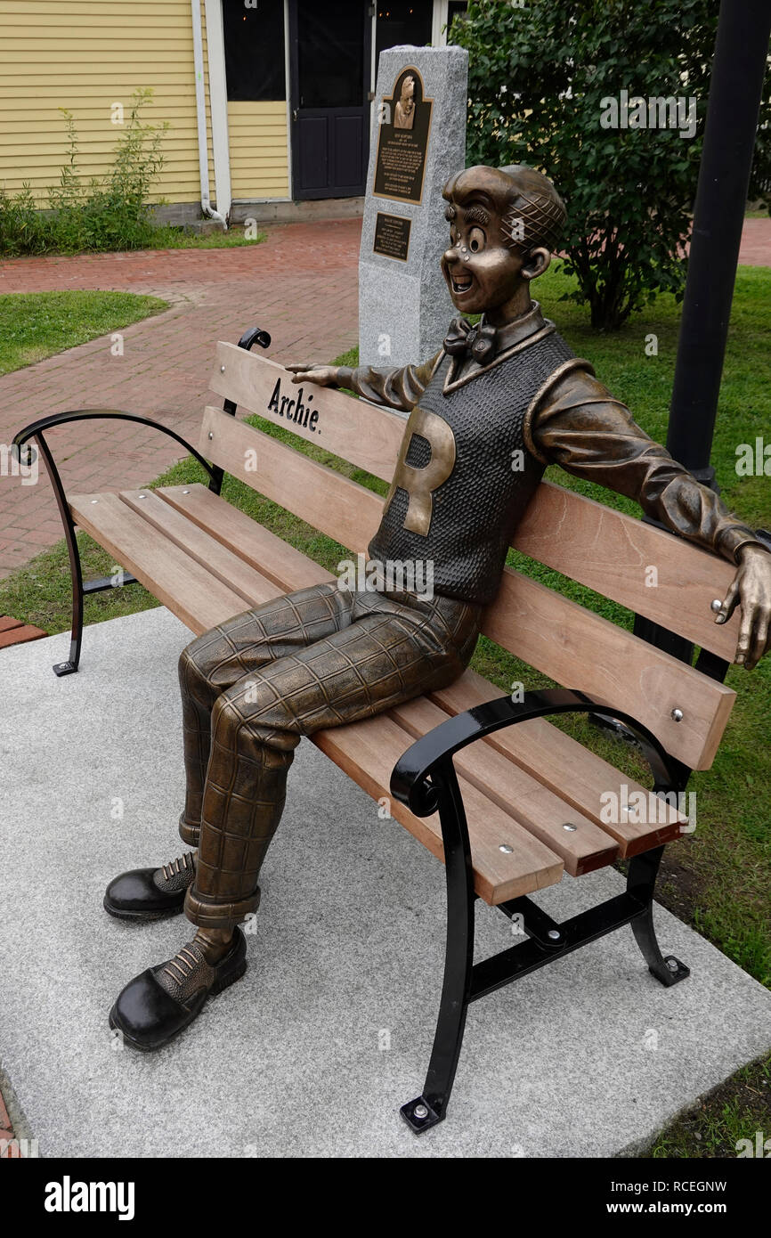 Archie cartoon character sculpture in Meredith New Hampshire Stock ...
