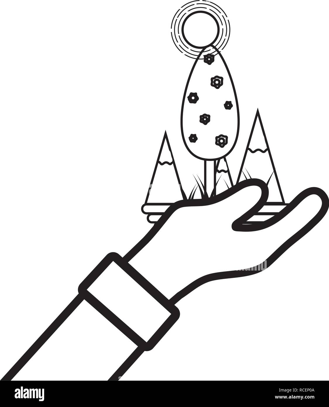 hands holding trees Stock Vector Image & Art - Alamy