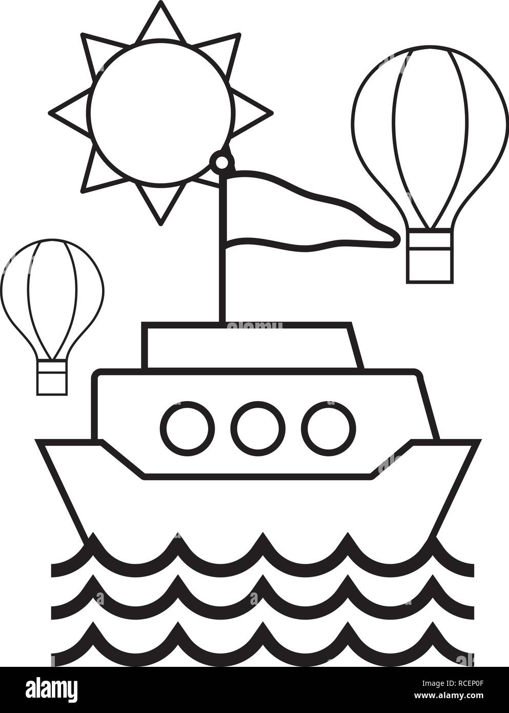 Hot city sun Stock Vector Images - Alamy