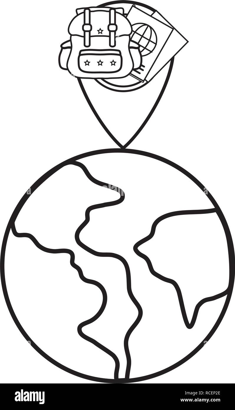 globe with spot place Stock Vector Image & Art - Alamy