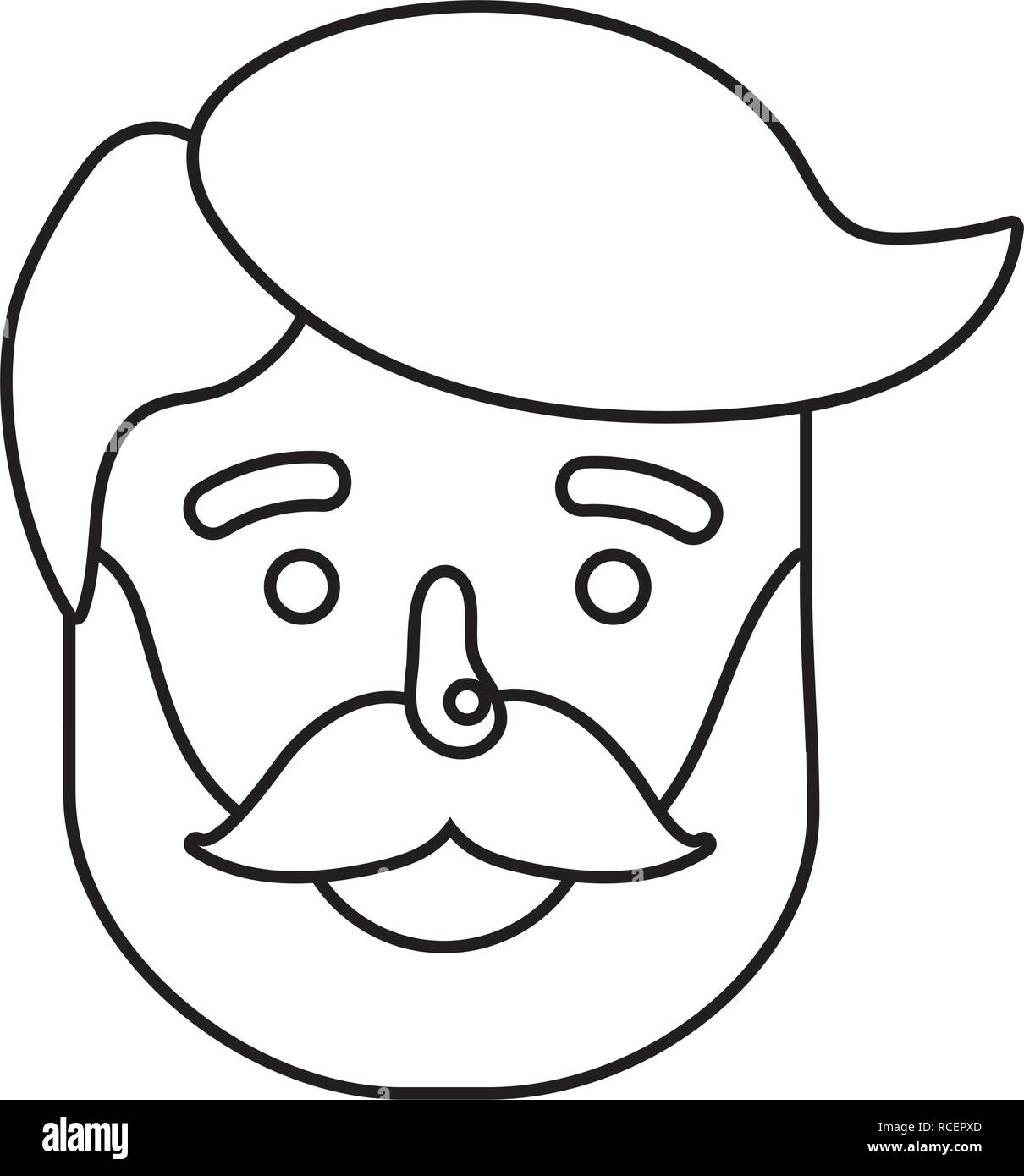 Real people face Stock Vector Images - Alamy