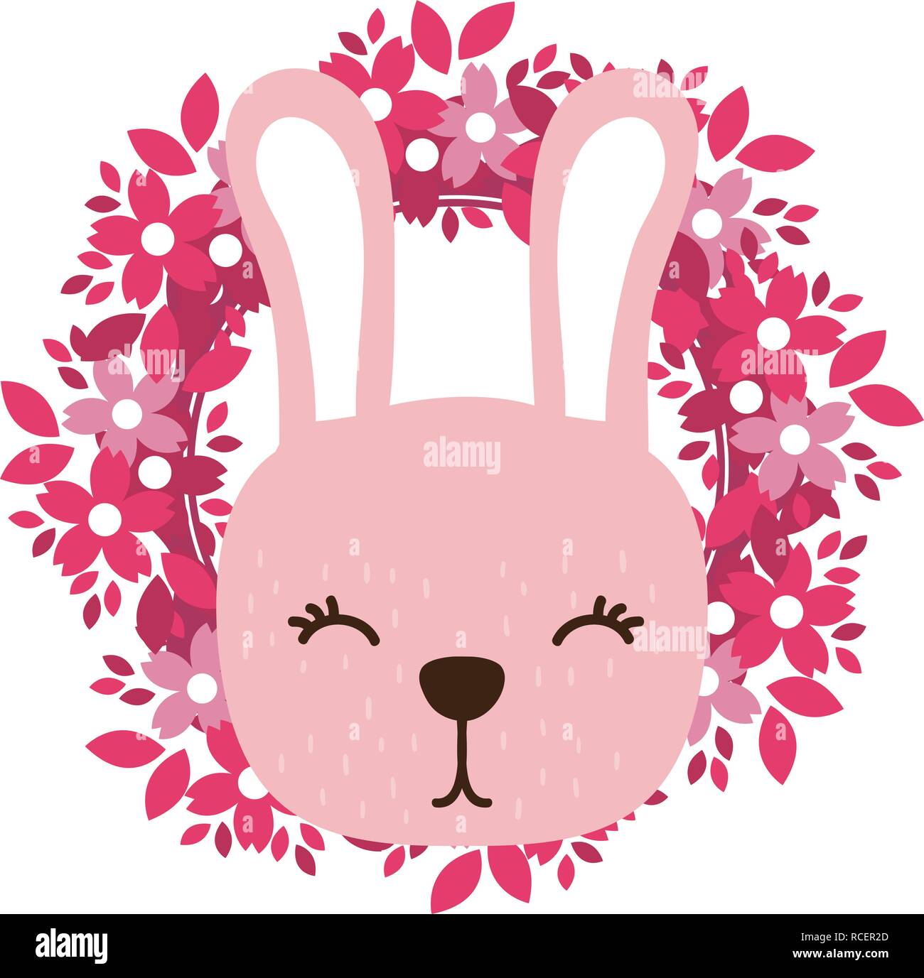 rabbit only face Stock Vector Image & Art - Alamy
