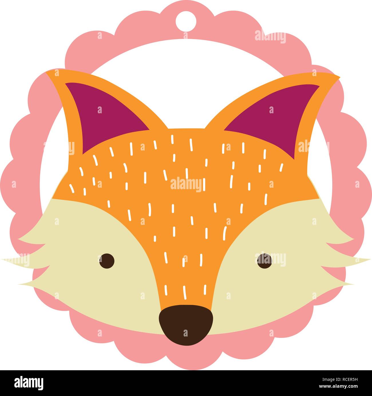 Pink fox Stock Vector Images - Alamy