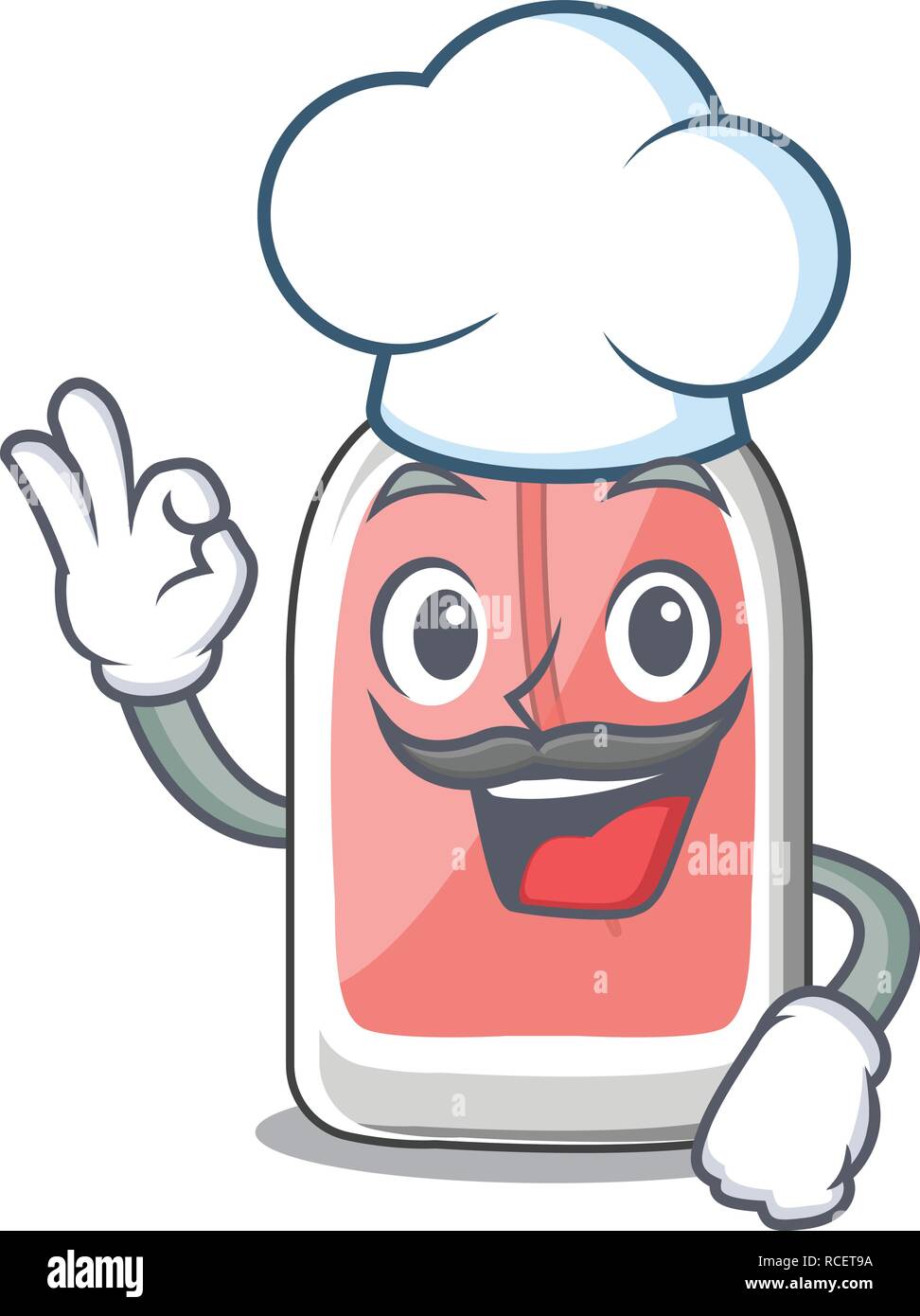 Chef parfum botlle shape on the cartoon Stock Vector Image & Art - Alamy